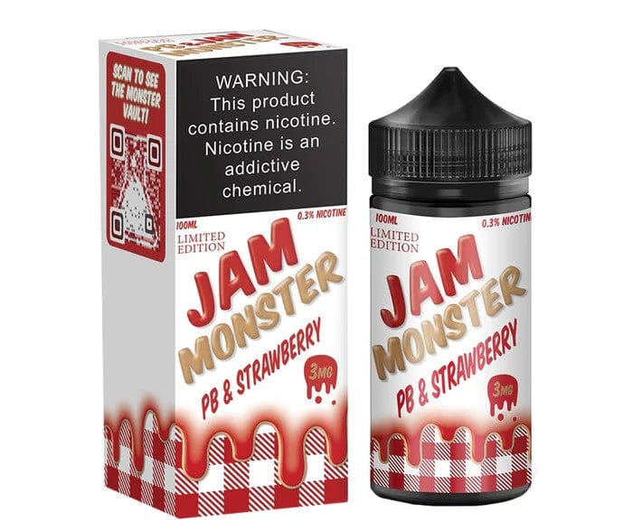 PB & Jam Strawberry - Jam Monster - 100ml – Giant Nic