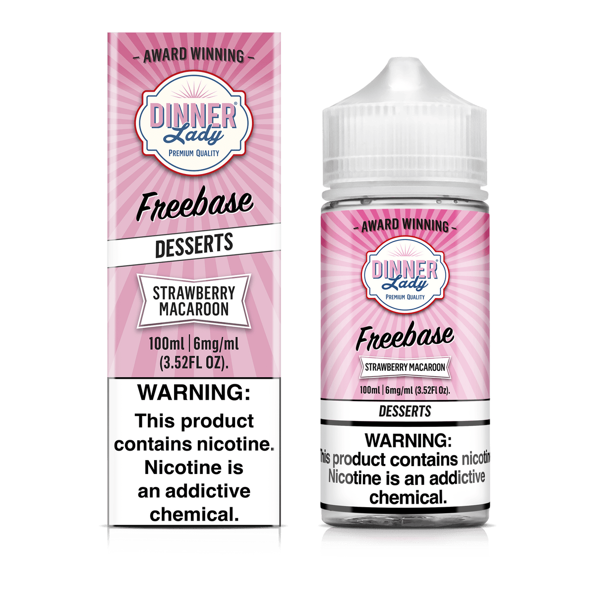 Strawberry Macaron - Dinner Lady Desserts - 100ml – Giant Nic